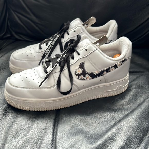 Nike | Shoes | Nike Air Force With Flower Swoosh Af1 | Poshmark